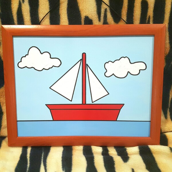 Simpsons Boat Replica - Hand Painted Wall Art. US Import Taxes INCLUDED ...