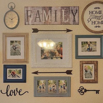 Picture Frame Set Ornate Mix Hand Painted Distressed Shabby Chic ...