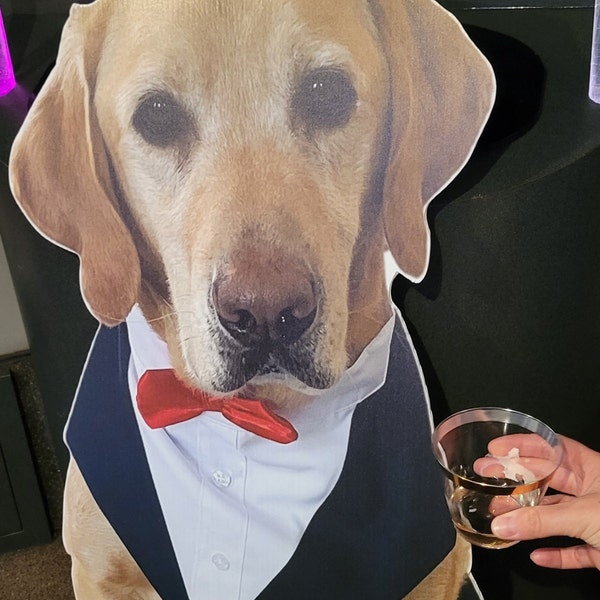 Custom Pet Dog Cat Life Size Cutouts for Wedding Birthdays Events ...