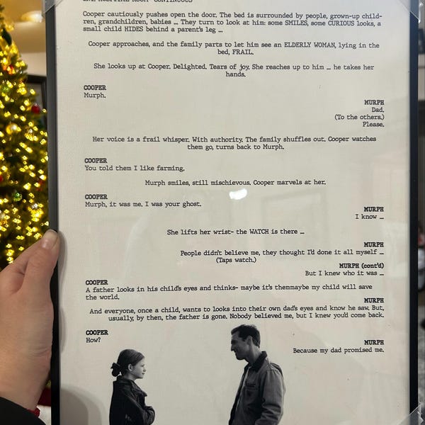 Interstellar Movie Script Poster, Final Scene Scripts, Screenplay Movie ...