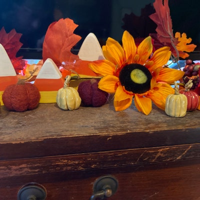Hand Made Ceramic Stoneware Mini Miniature Pumpkin Pumpkins Fall Decor ...
