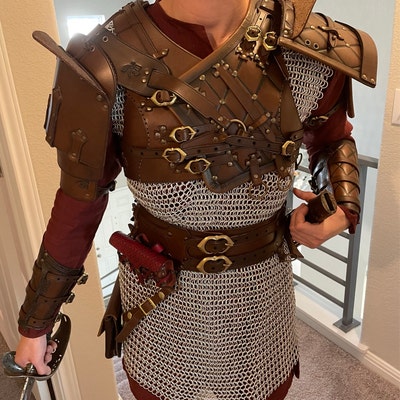 Larp Female Armor the Witcher Cosplay BROWN, Costume, Leather Armor ...