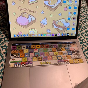 Pokemon keyboard Stickers Laptop keyboard Cover Vinyl MacBook | Etsy