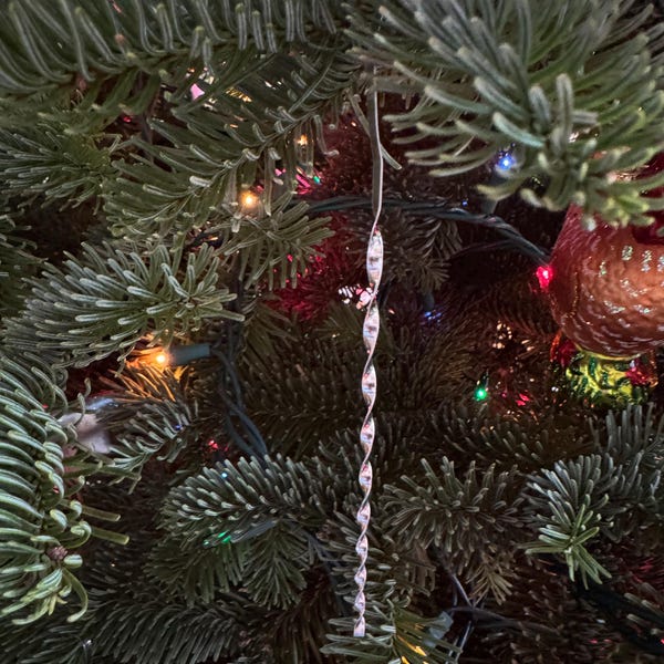 Victorian Tinsel Ornaments - 50 Pieces - Tin Christmas Tree Icicles ...