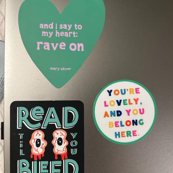 Emily Dickinson Poem Sticker - "to Live is so Startling It Leaves ...