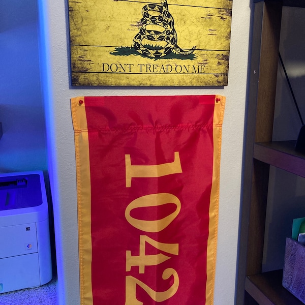 Custom USMC Graduation Flag: Boot Camp Platoon Number Guidon ...