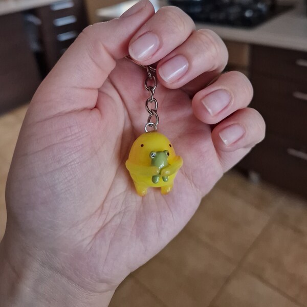 Cute Blueberry Cute Polymer Clay Keychain Blue Berry - Etsy