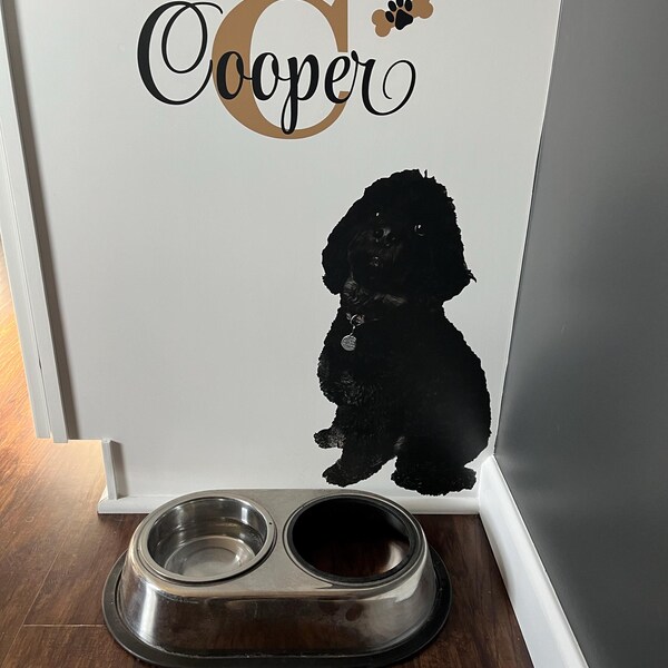 Personalized Dog Wall Decal - Dog Name Sticker - Dog Name Sign - Custom ...