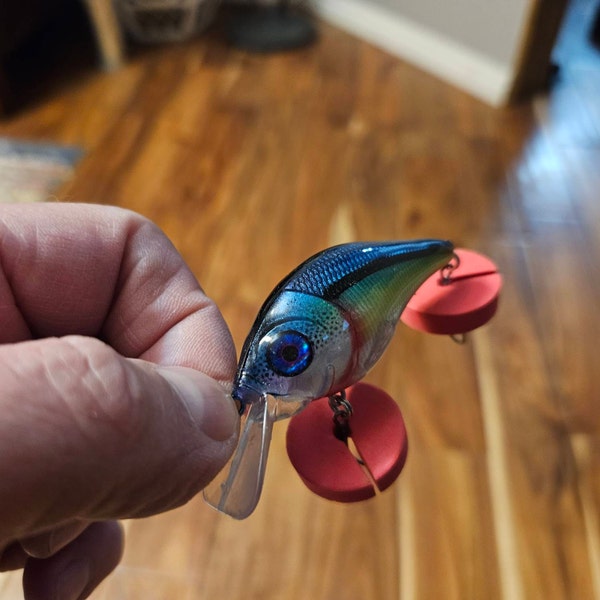 Sunburst Shad. Custom Painted Diving Crankbait Fishing Lure. - Etsy