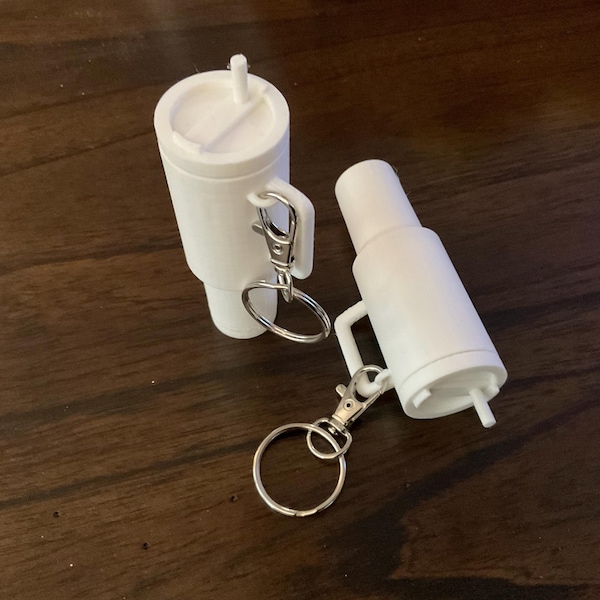 Mini Stanley Inspired Tumbler Chapstick Holder Keychain STL File for 3D ...