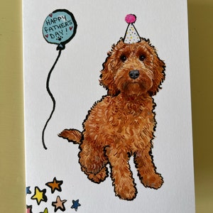 Ruby Red Cockapoo Print Cockapoo Wall Art - Etsy