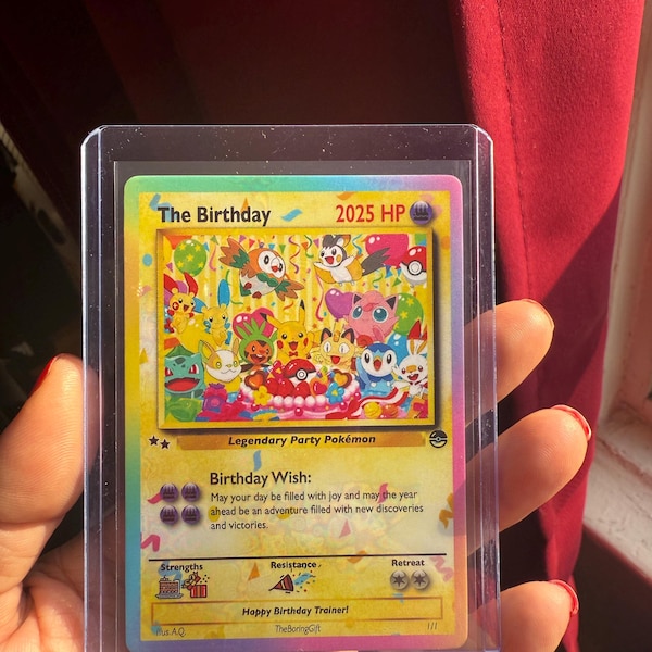 Rainbow Pride Month Pikachu Pokemon Trading Card - LGBTQ Collectible - Etsy