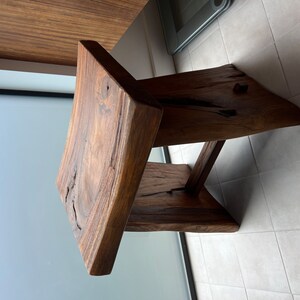 Nordic Style Teak Stool With Curved Seat - Etsy Canada