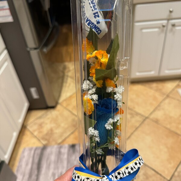 Personalized Soccer Rose - Etsy