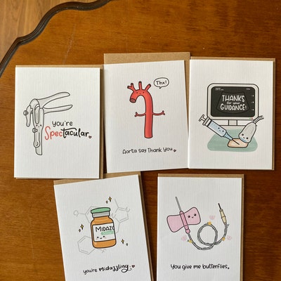 Urine Credible Thank You Card Doctor Nurse Mother's - Etsy