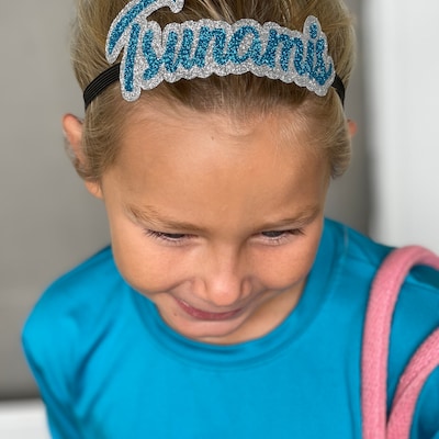 Glitter Headbands Custom Headband for Team Sport Headband Glitter ...