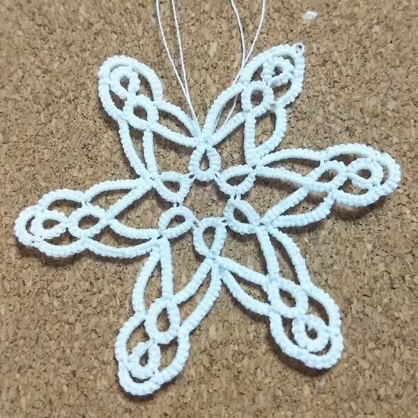Tutorial, Pattern for Tatting Shuttle Christmas Snowflake, Christmas ...