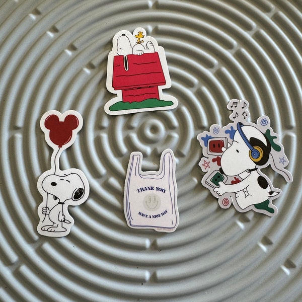 Snoopy Sticker Pack - Etsy