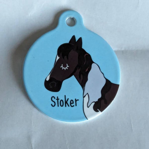 Equestrian Horse ID Tag - Personalised Horse Bridle Tag - Horse Gifts ...