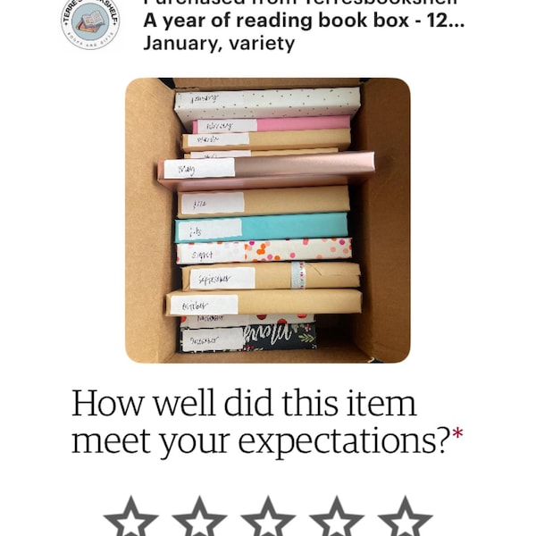 A Year of Reading Book Box - 12 Month Reading Challenge, Blind Date ...