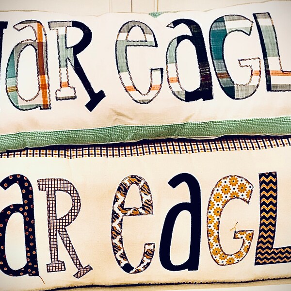 Made to Order Custom Applique Name Pillows - Etsy