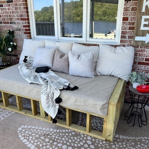 Canvas Covers for Bench Cushions. Custom Size Replacement of Your ...