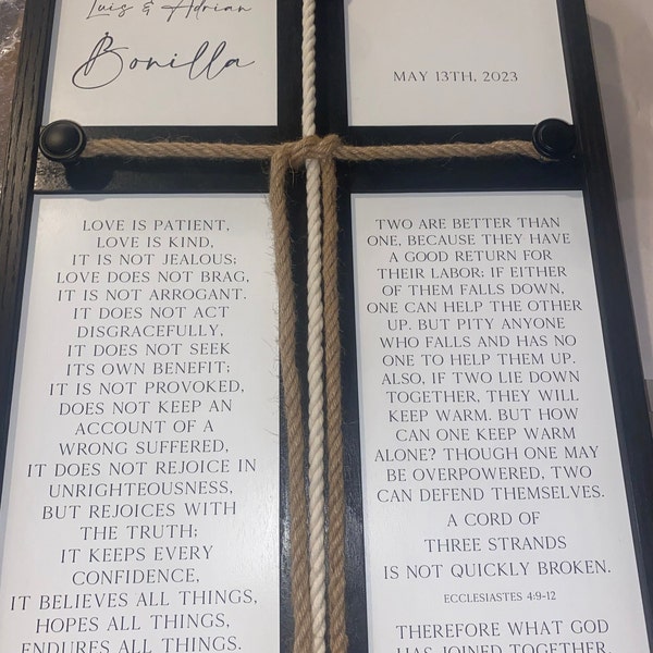 Custom Trinity Braid, Corinthians Love is Patient Love is Kind, A Cord ...