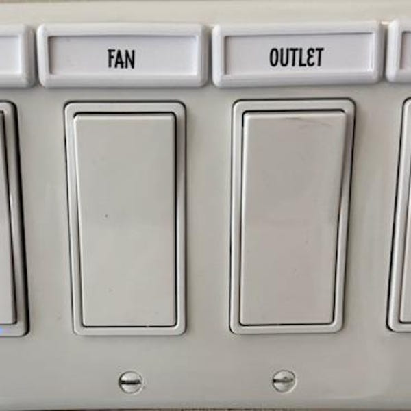 The Switch Label: Light Switch Label Frames for Light Switch Cover ...