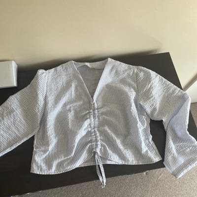 Drawstring Ruched Top Sewing Pattern PDF, Women's Blouse Sewing Pattern ...