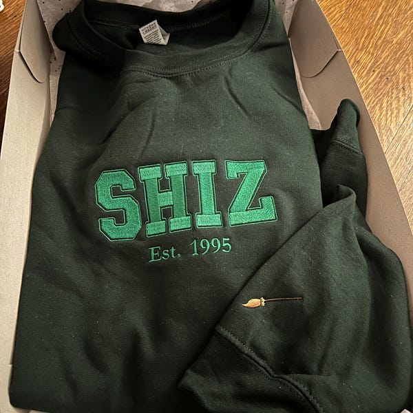 Shiz Sweatshirt Hoodie Embroidered Wickeds Movie, Wizard Shiz ...