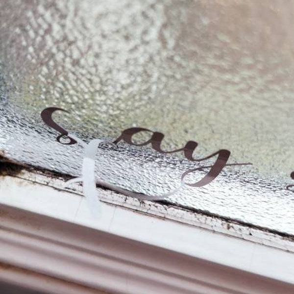 Personalised Letterbox Sign Decal Label for Greeting or Instruction and ...