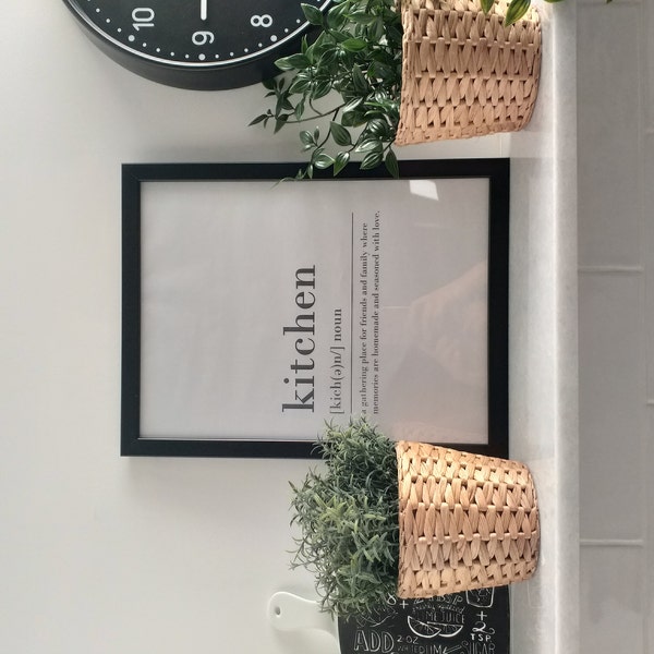 Kitchen Definition Sign Digital Prints Printable Definition Print ...