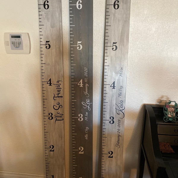 DIY Growth Chart Ruler Add-on -- Custom Personalized Decal -- for the ...