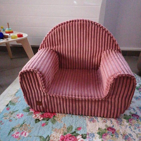 Vegan Leather Mini Lounge Chair for Kids Ideal Birthday Gift for Boy or ...