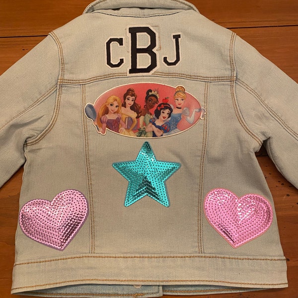 Personalized Girls Denim Jacket | Custom Kids Jean Jacket | Designed ...