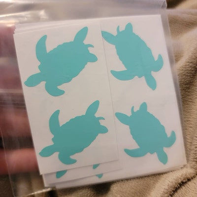 Turtle Tan Decals // Tanning Stickers // Tanning Bed Stickers - Etsy