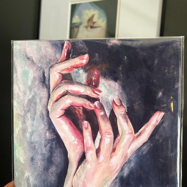 Macabre Art, Heart Anatomy, Watercolor Art Print, Creepy Art, Gothic ...