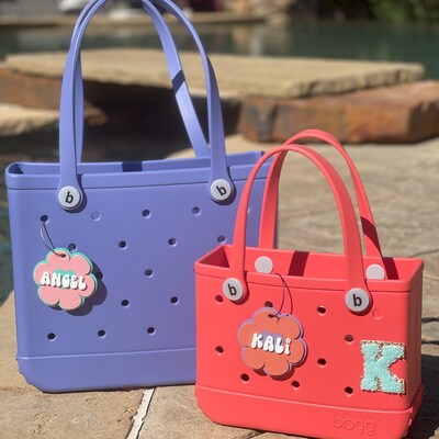 Daisy Custom Bag Tag Bogg Bag Tag Charm Acrylic Keychain Groovy Letter ...