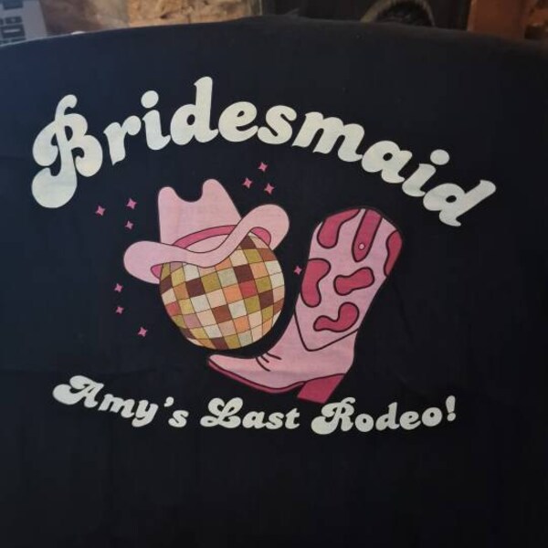 Custom Western Themed Bachelor Party Shirt Groom Last Rodeo Country ...