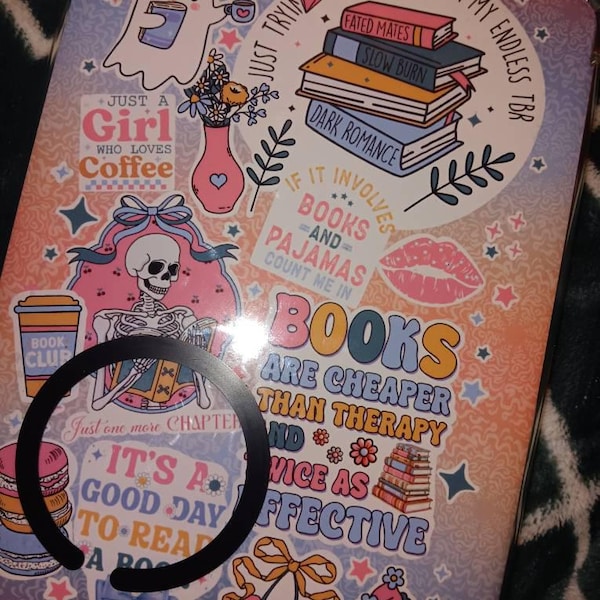 Reversible Kindle Case Insert, Pastel Ghost and Skeleton Bookish ...