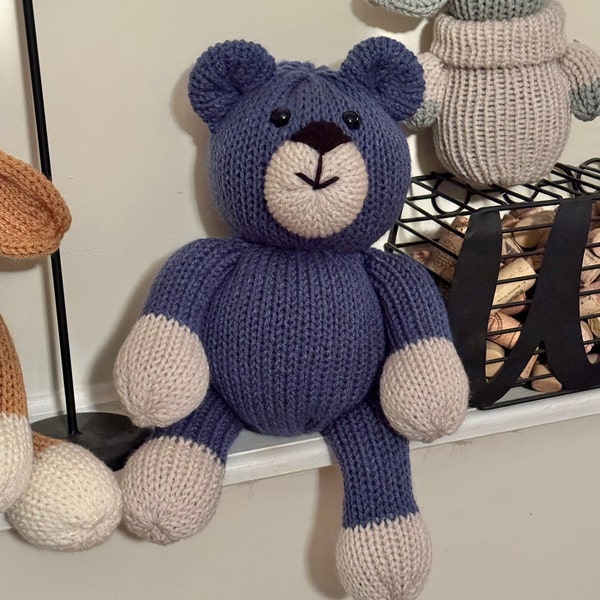 Teddy Bear - Circular Knitting Machine Pdf Pattern - Sentro Addi ...