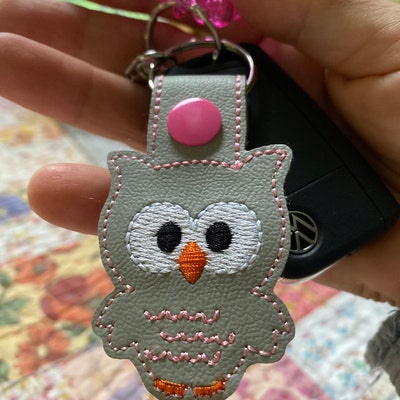 Owl Key Chain Owl Keychain Bird Keychain Forest Animal Keychain Owl ...