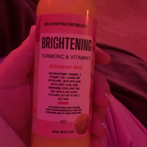 Brightening Turmeric & Vitamin C Shower Gel - Etsy