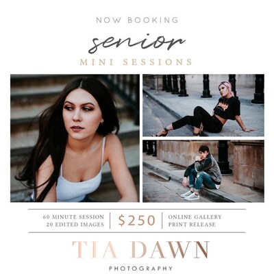 Mini Session Template, Photography Marketing, Photoshop Template ...