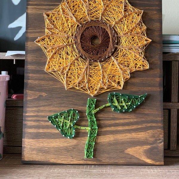 Sunflower String Art Craft Kit: Create Your Own Floral Wall Art ...
