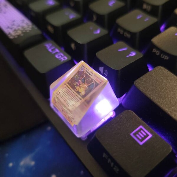 Miniature Holo Pokemon Card Keycaps - Base Set - Etsy