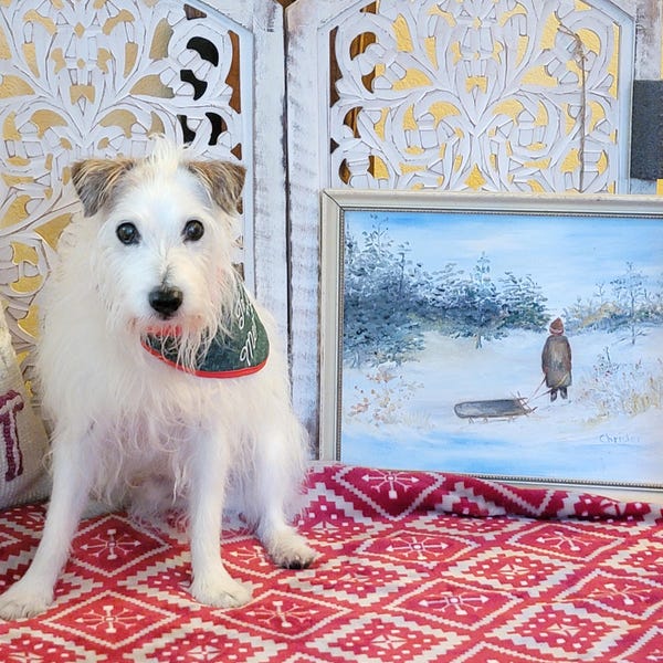 Vintage Cottage at Evening Print in Ornate Painted Wood Period Frame ...