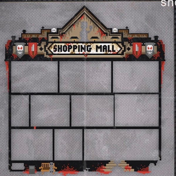 Chopping Mall Stitchalong (SAL) Cross Stitch Pattern - Mystery, Horror ...