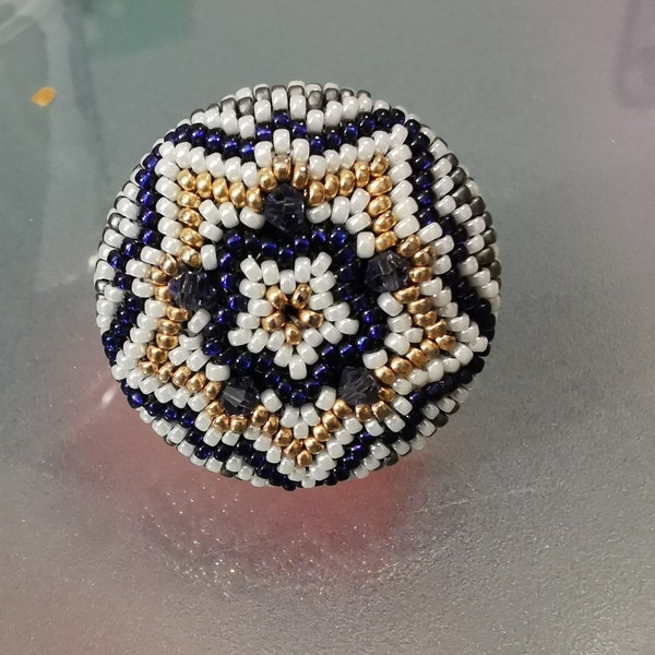 Tutorial Beaded Bowl Beading Tutorial, Beading Pattern, Beaded Bowl ...