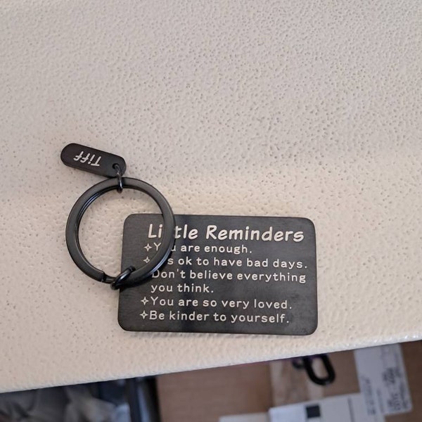Little Reminders Keychain, Mental Health Gift, You Are Enough ...